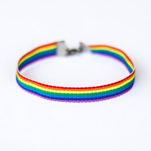 Pride Bracelet, Rainbow Flag Colors, LGBT String Bracelet for Men, Men ...