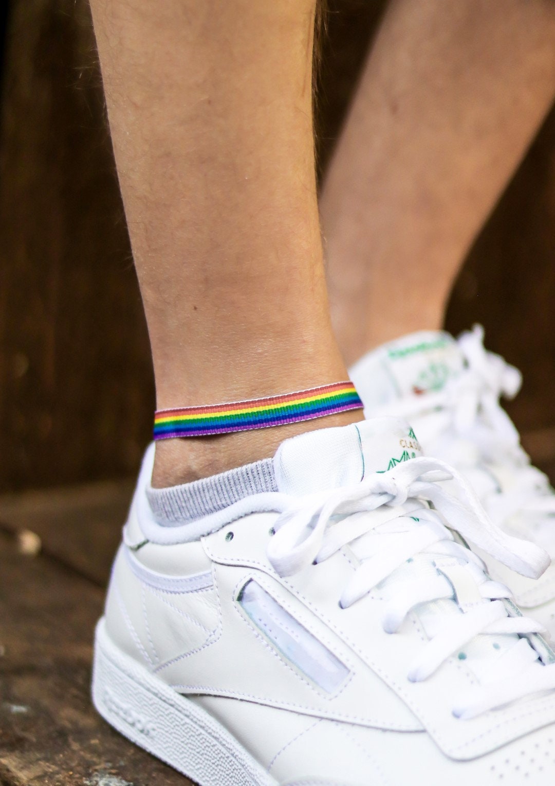 Pride Anklet Rainbow Flag Colors Lgbt String Ankle Bracelet For Men