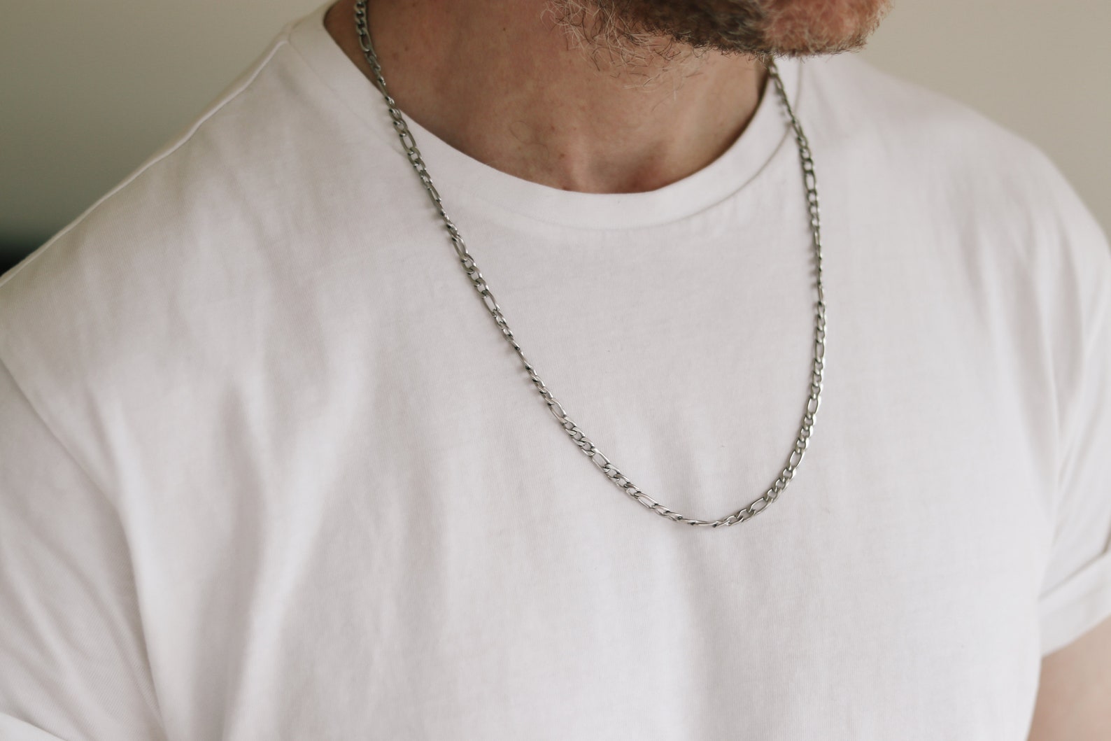 Silver Links Chain Necklace for Men Men's Necklace - Etsy