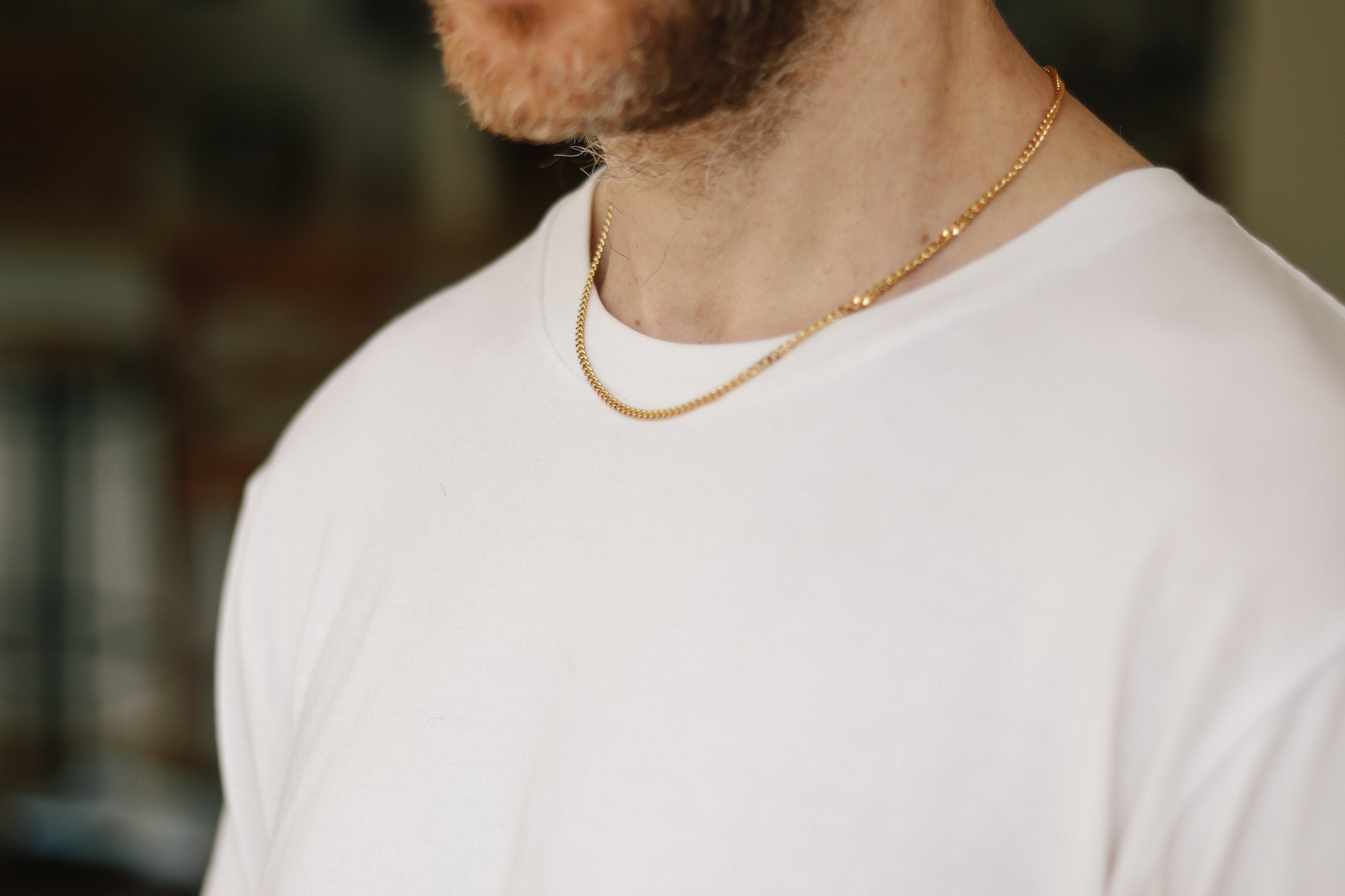 Gold links chain necklace for men men's necklace | Etsy