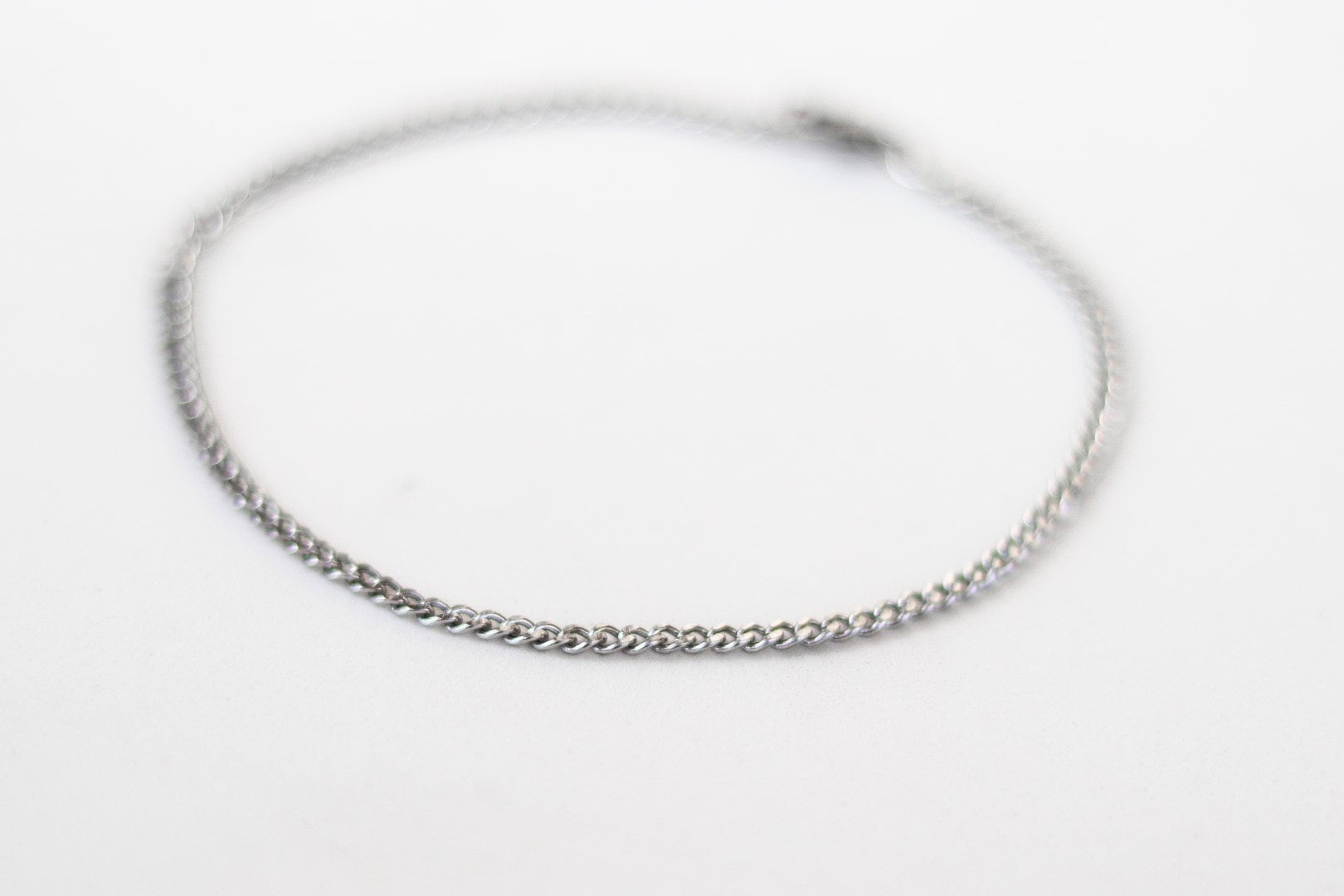 Anklet for Men, Mans Ankle Bracelet, Silver Links Chain Anklet ...