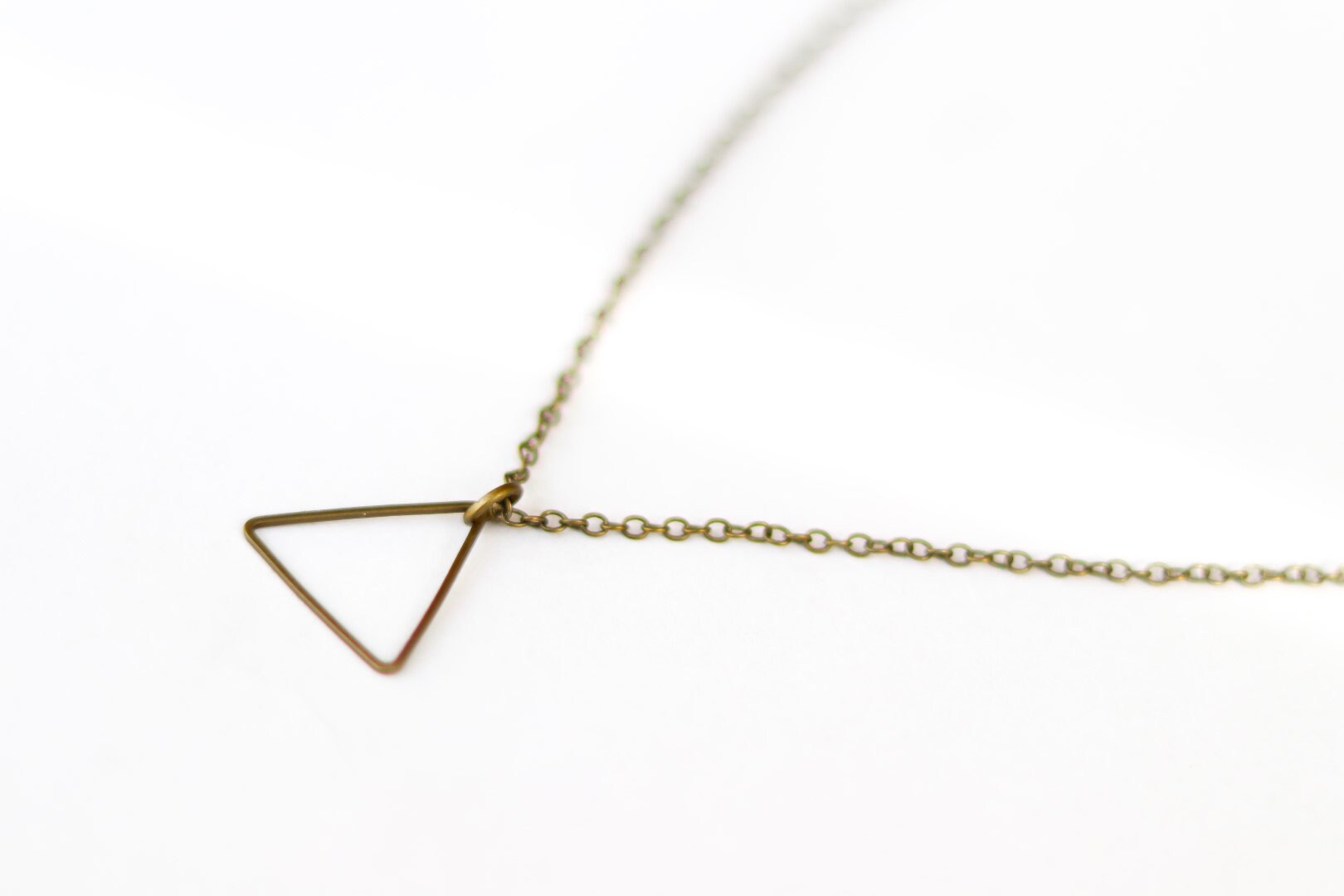 Triangle Necklace for Men Groomsmen Gift Men's Necklace | Etsy