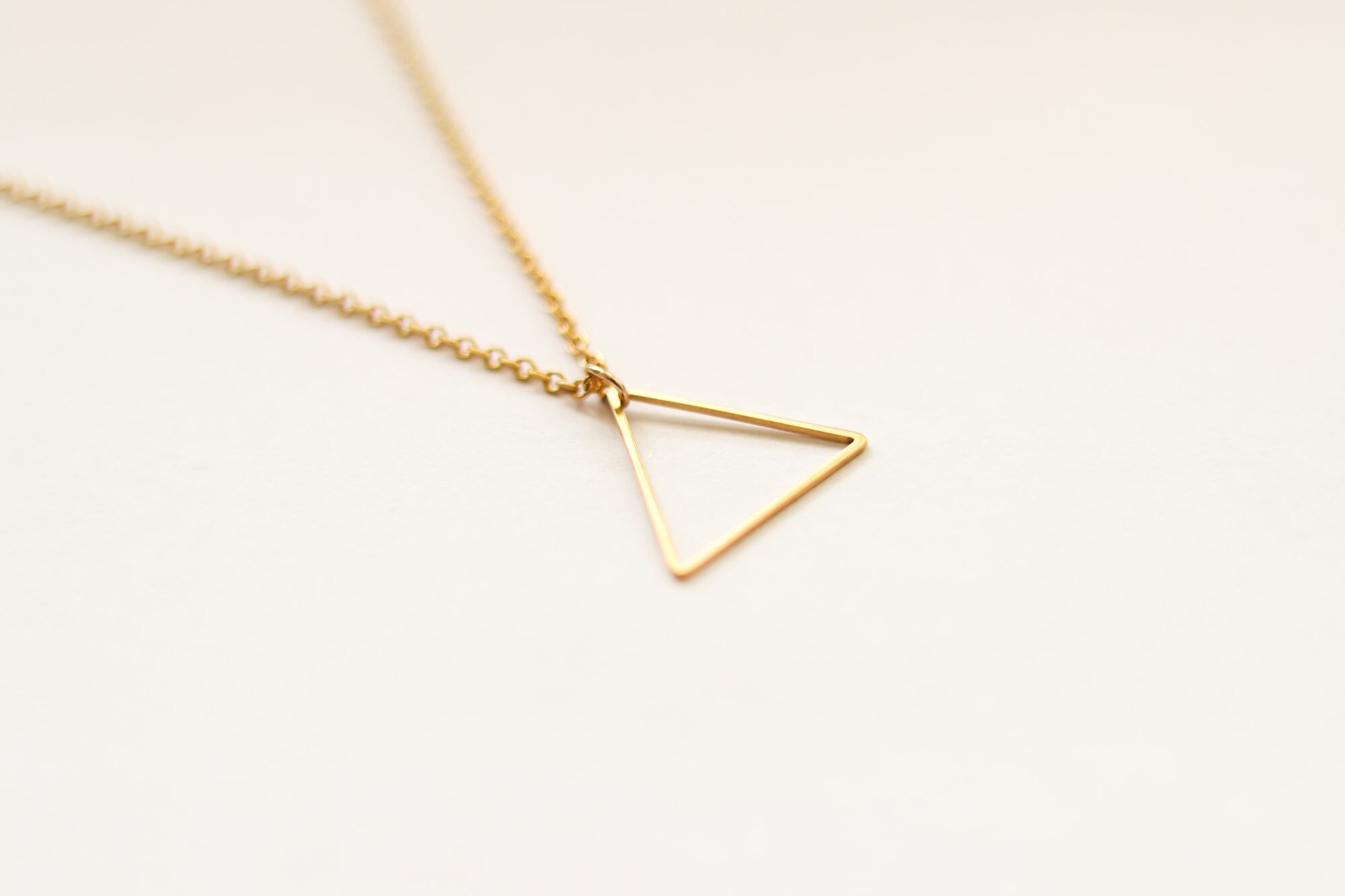 Triangle Necklace for Men Groomsmen Gift Men's Necklace | Etsy