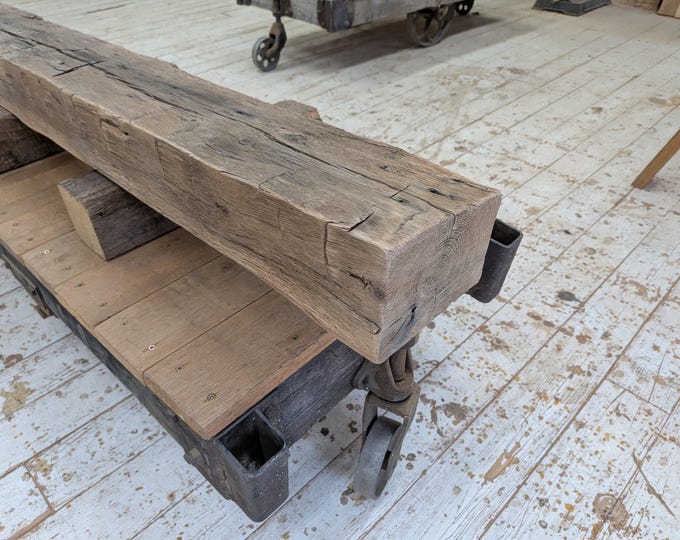 6"x8"x120" Hand Hewn Pine Beam, Farmhouse, Barnbeam, Cabin, Farmhouse ...