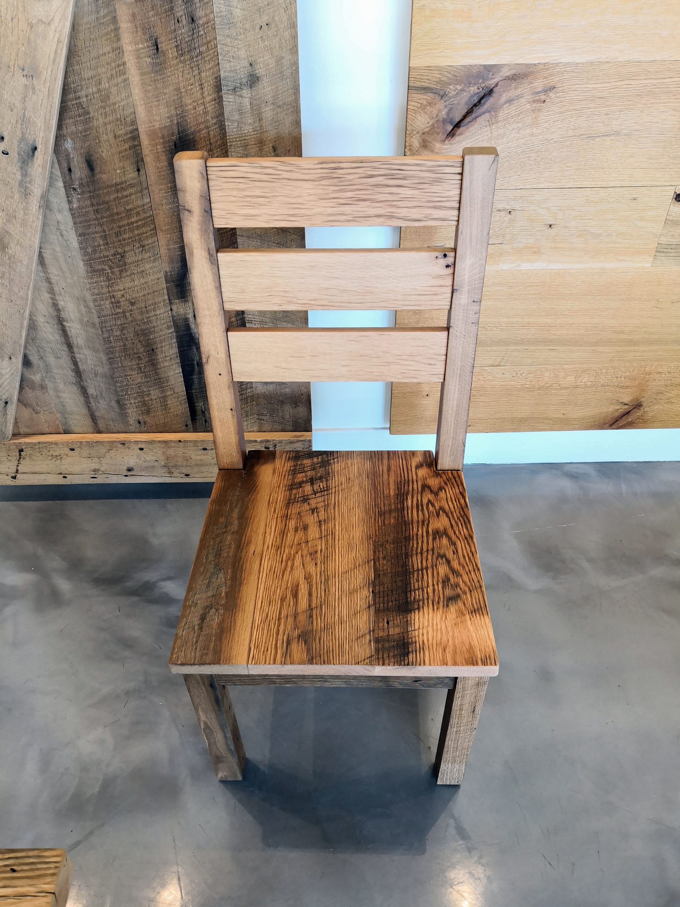 Rustic Reclaimed Oak Farm Chair | Etsy