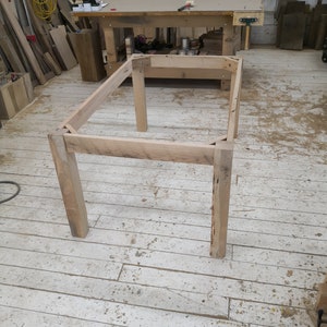 Reclaimed Oak Farm Table Base Kit, Rustic, Farmhouse, DIY - Etsy