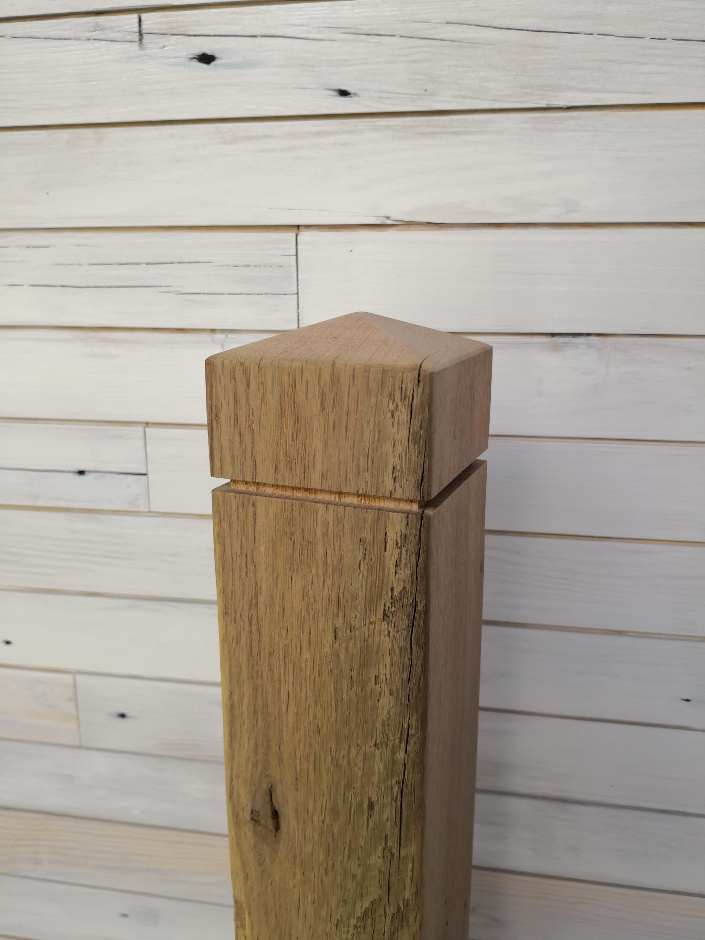 Newel Post, Reclaimed Oak Stair Post, Custom Newel Posts, Modern ...