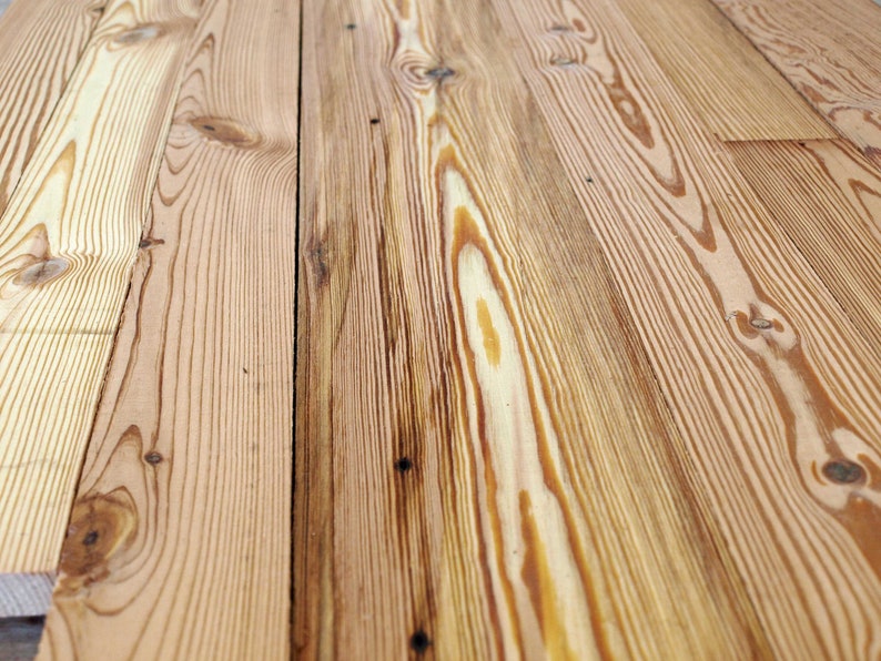 Reclaimed Heart Pine Lumber: Character Grade, DIY Wood Boards - Etsy
