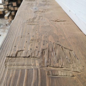Hand Hewn Pine Box Beam Mantel, Shelf - Etsy
