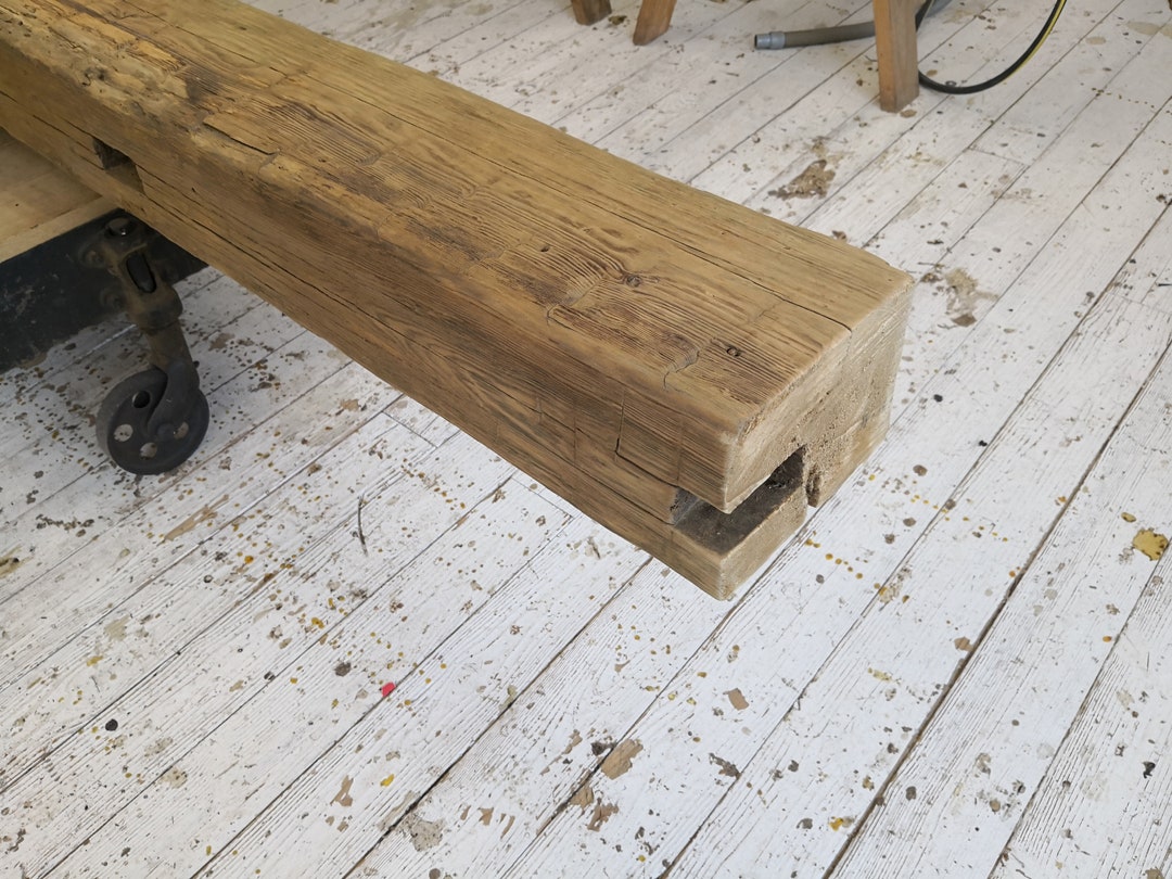 6"x8"x120" Hand Hewn Pine Beam, Farmhouse, Barnbeam, Cabin, Farmhouse ...