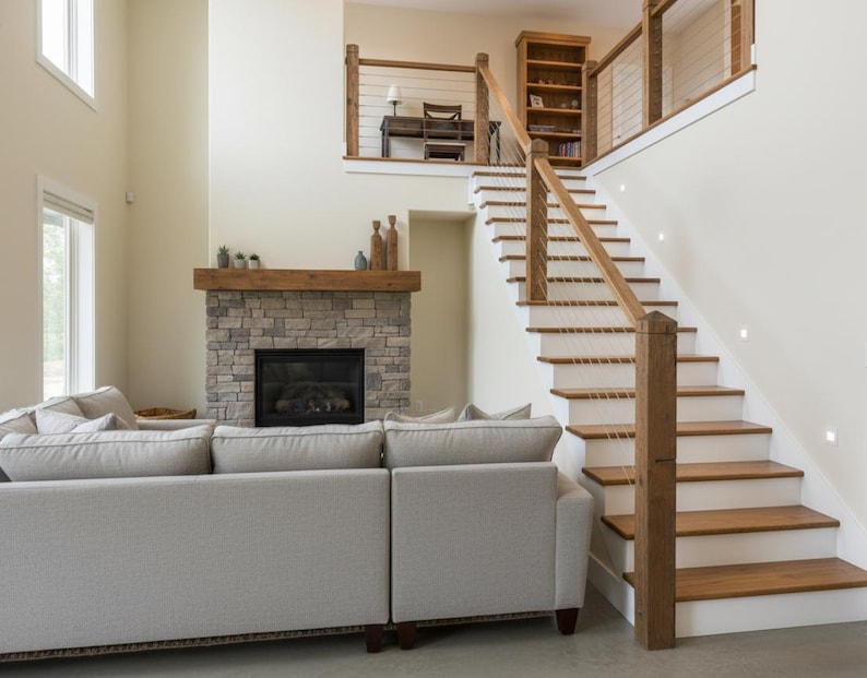 Newel Post, Reclaimed Oak Stair Post, Custom Newel Posts, Modern ...