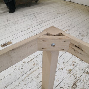 Reclaimed Oak Farm Table Base Kit, Rustic, Farmhouse, DIY - Etsy