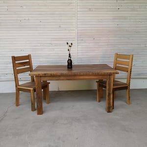 Rustic Reclaimed Oak Farm Table - Etsy