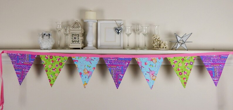 Girl's Decoration, Fairy Princess Banner, Girl's Bunting, Photo Prop ...