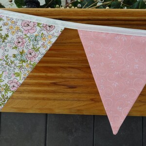 Shabby Chic Floral, Wedding Pennant Banner, Tea Party Bunting, Vintage ...