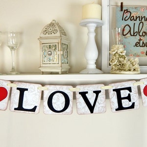 Love Banner, Valentine's Day Decoration, Wedding Decoration, Wedding ...
