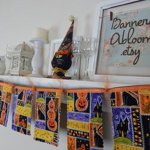Halloween Decoration Banner, Black Cats, Pumpkins, Jack O'lanterns ...