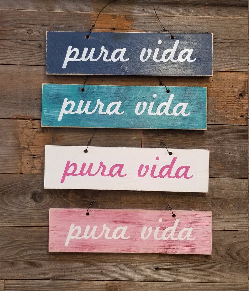 Pura Vida Cursive Sign - Etsy