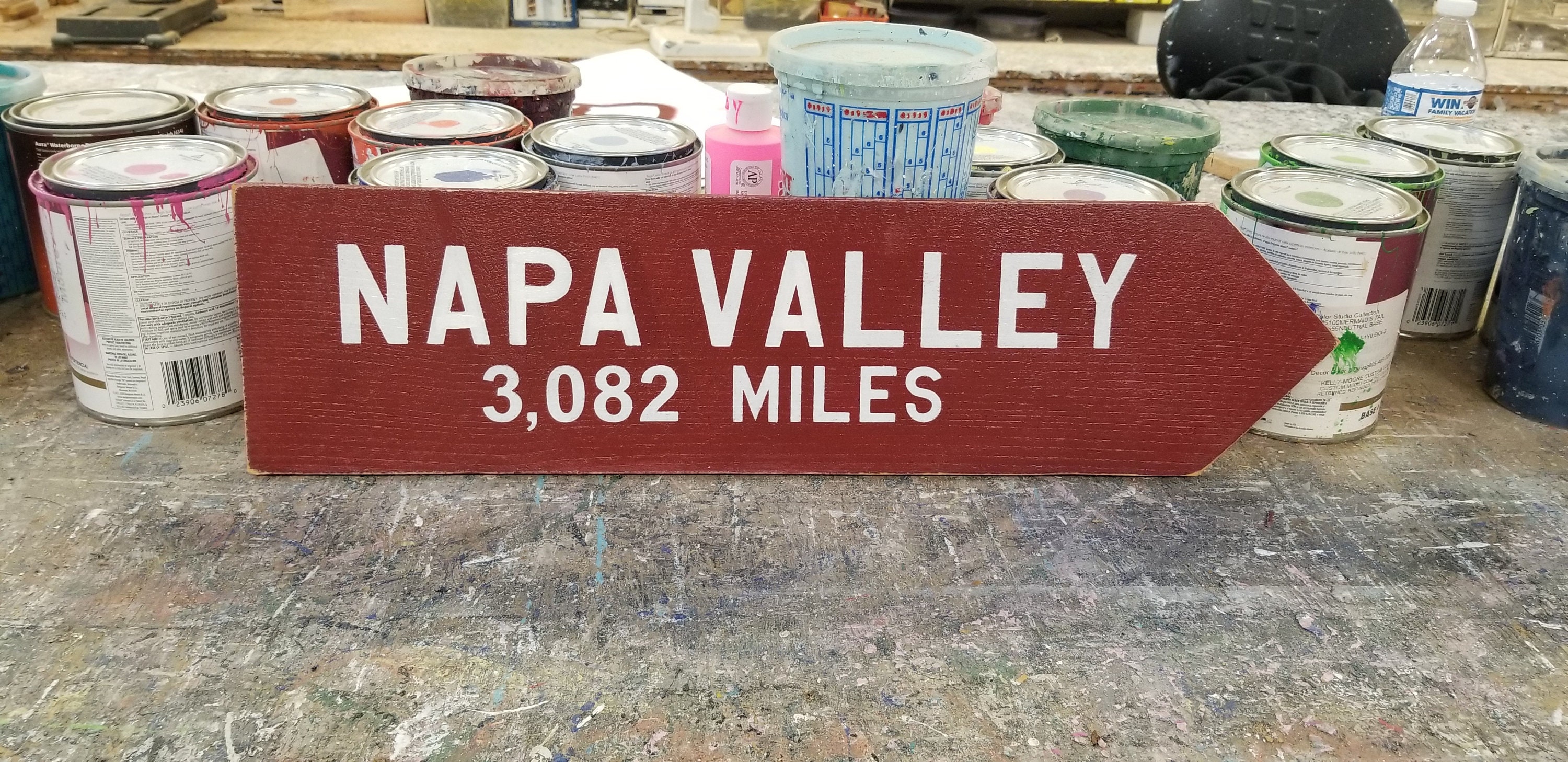 Personalized Mileage Directional Wood Sign Distance to Sign - Etsy