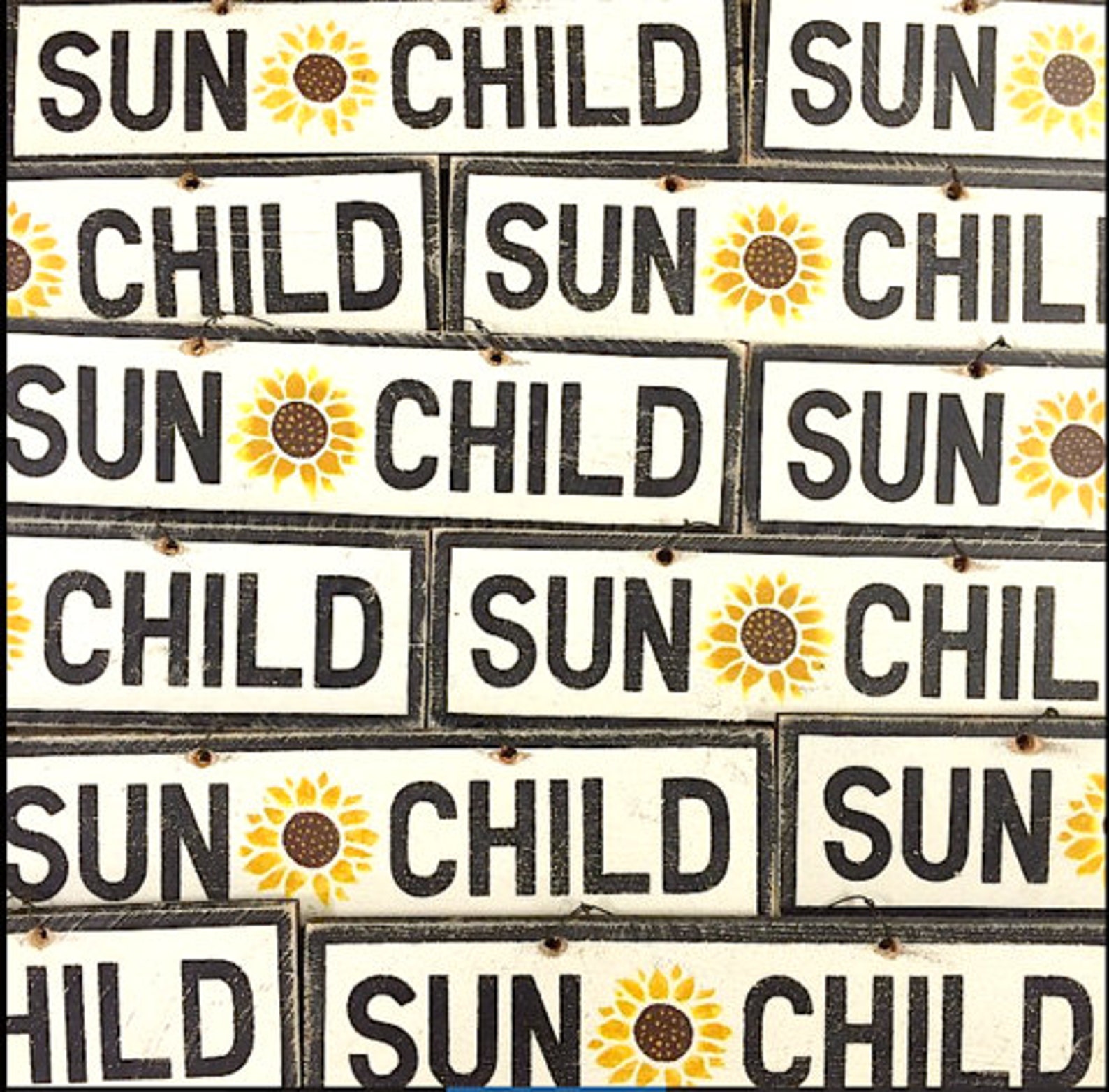 Sun Child with Sunflower Wood Sign Custom Wooden Sign | Etsy