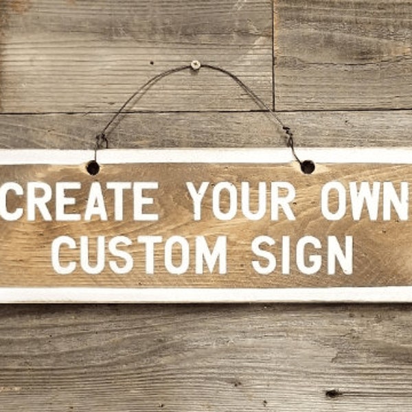 Painted Custom Wood Signs - Etsy
