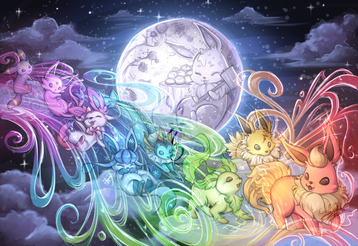 Eevee Rainbow - Etsy