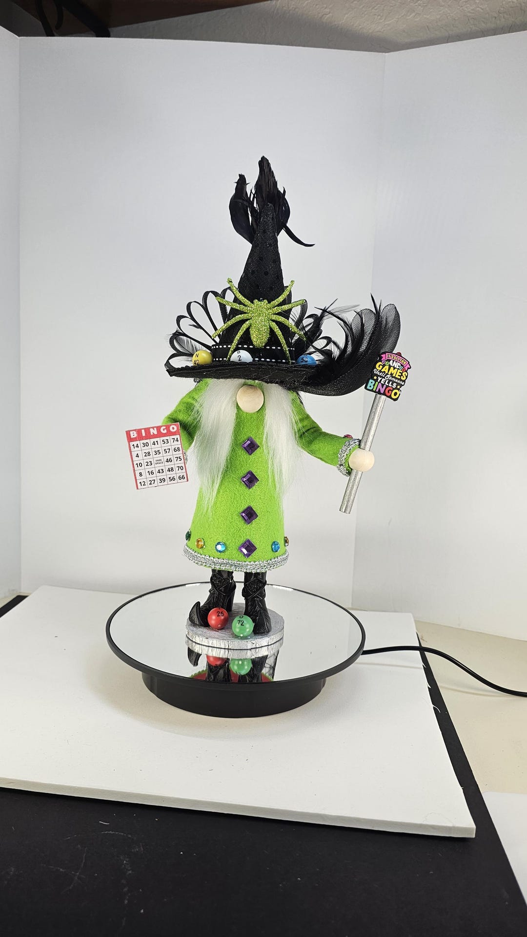 Good Luck BINGO Witch Gnome - Etsy