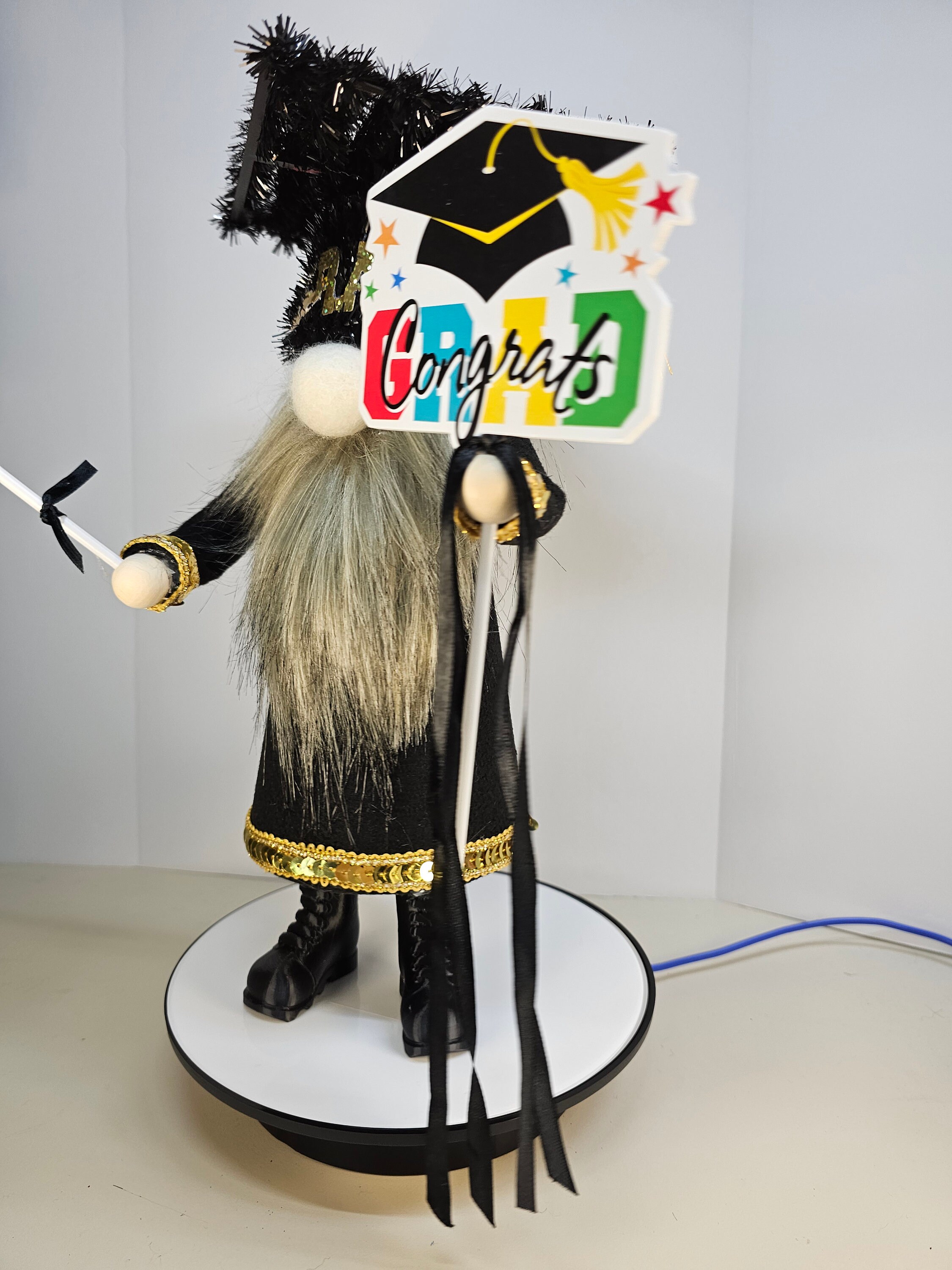 Graduation Cap and Gown Gnome - Etsy