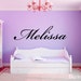 Name Script #1 Wall Decal Monogram Girls Nursery Room Vinyl Wall Decal ...