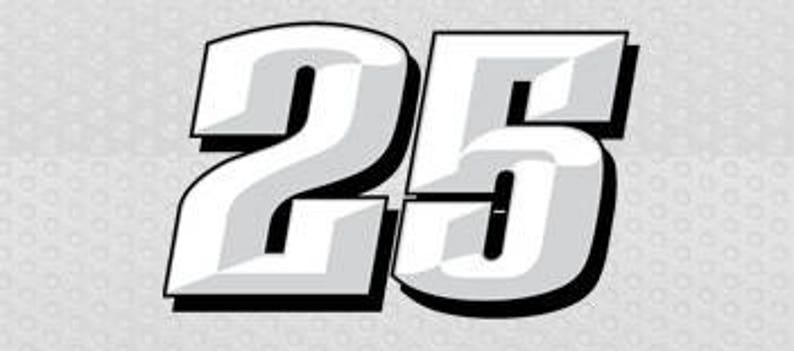 Race Car Numbers Decal Package Kit - Late Model, Street Stock - Etsy