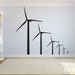 Windmills Renewable Energy Wind Turbine Wall Decal for Home or Office ...