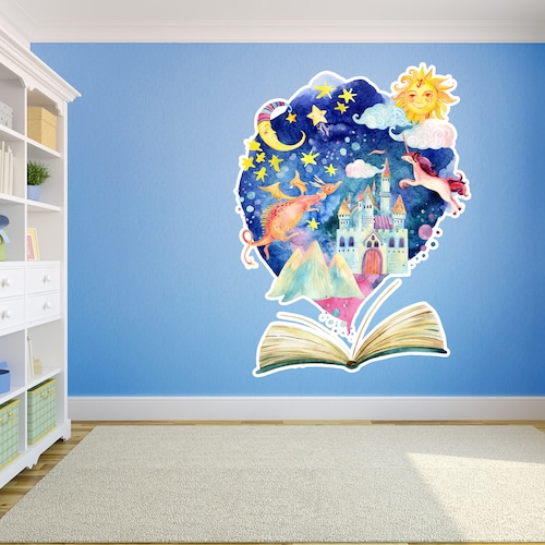 Fantasy Storybook Kids Nursery Vinyl Wall Decal - Etsy