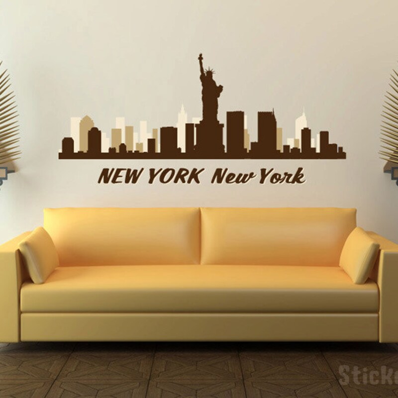 Nyc Skyline Decal - Etsy
