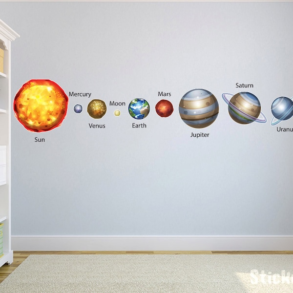 Solar System Decals - Etsy