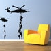 Military Helicopter Troopers Rappelling Wall Decal Vinyl | Etsy