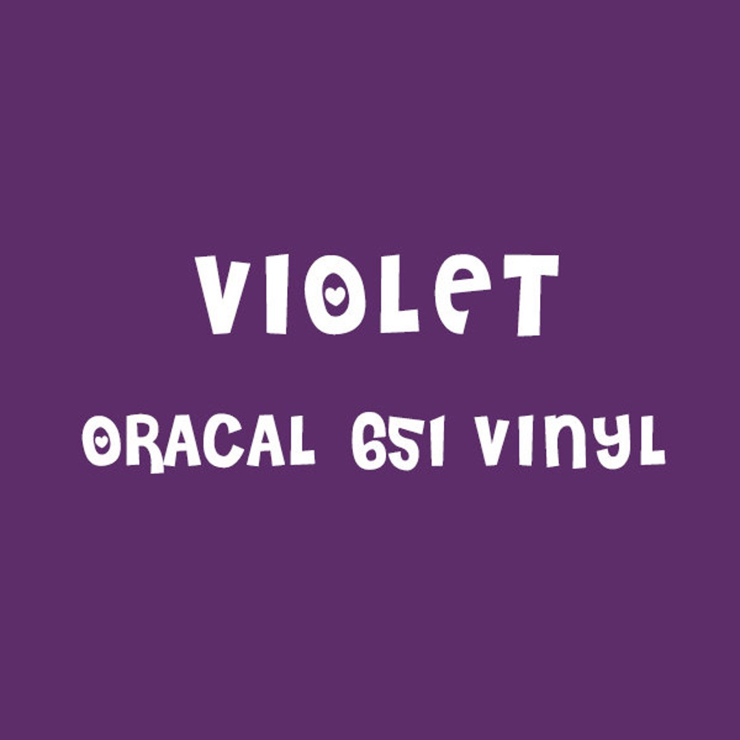 Oracal Violet Adhesive Vinyl - 651 High Performance Vinyl - Etsy