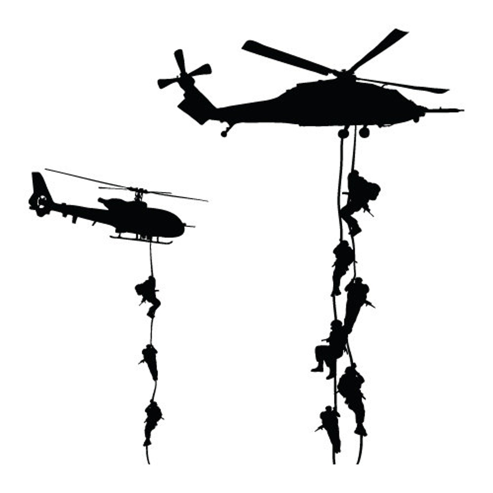 Military Helicopter Troopers Rappelling Wall Decal Vinyl - Etsy