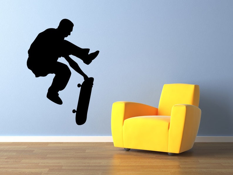 Skateboarder Wall Vinyl Graphic Decal #2 Boys Bedroom Home Decor - Etsy