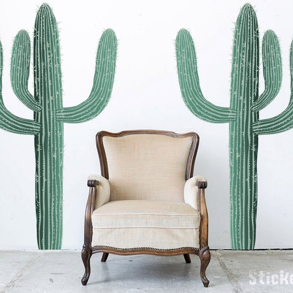 Cactus Wall Decal - Etsy