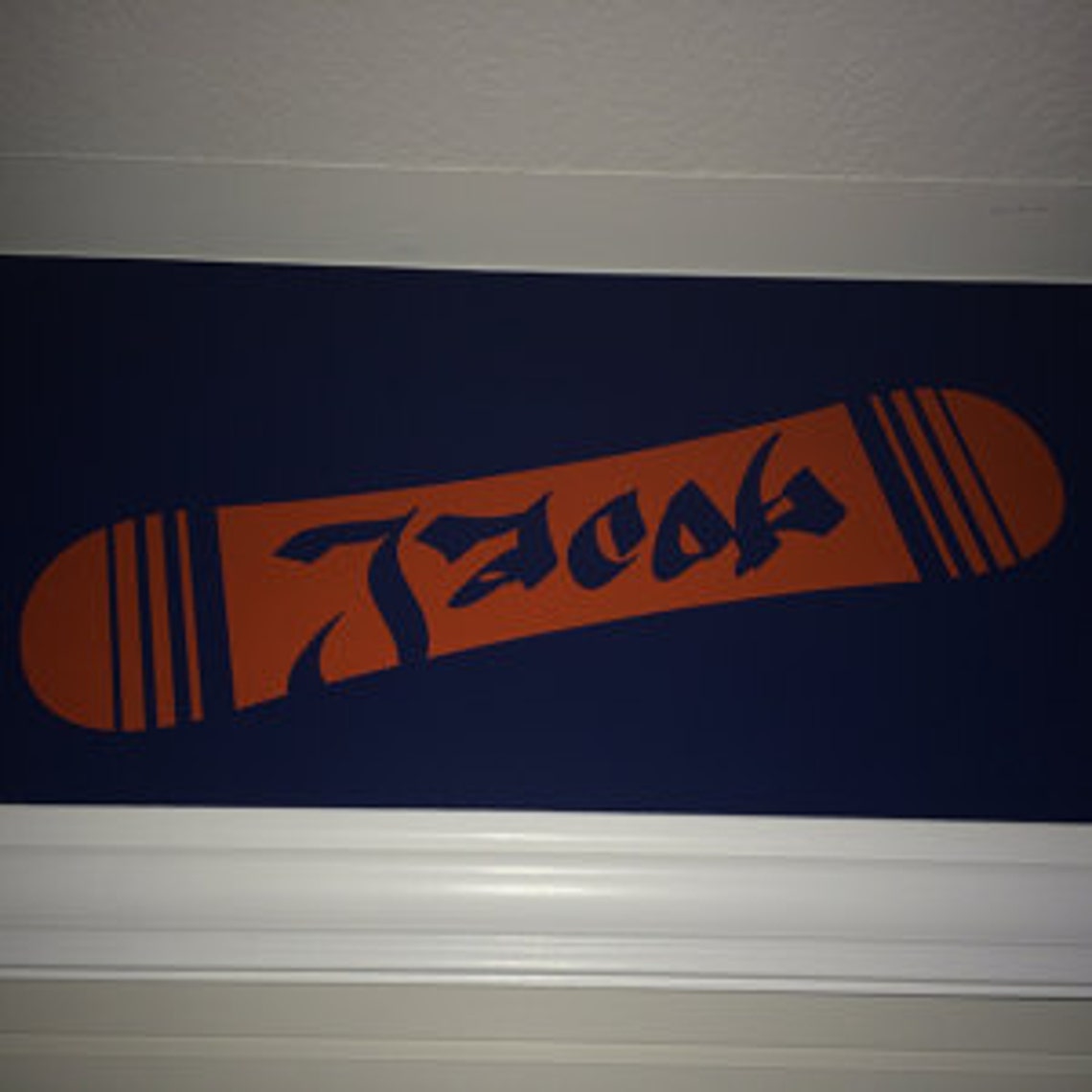 Snowboard Name Monogram Wall Decal Vinyl Graphics 22"x5" Home Decor - Etsy