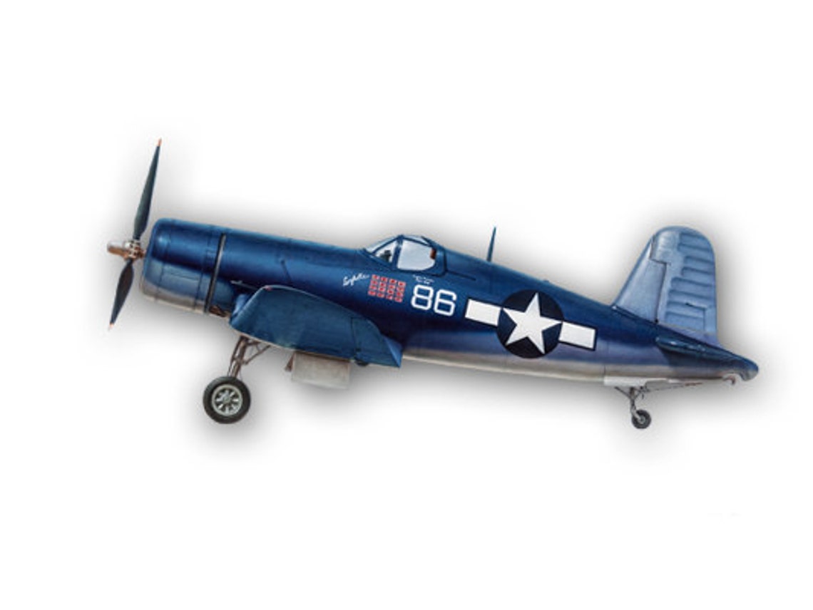 Wall Decal Black Sheep Squadron F4U Corsair Major Greg | Etsy
