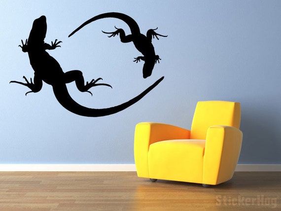 Lizard Vinyl Wall Decal Living Room Graphic 30x20 - Etsy