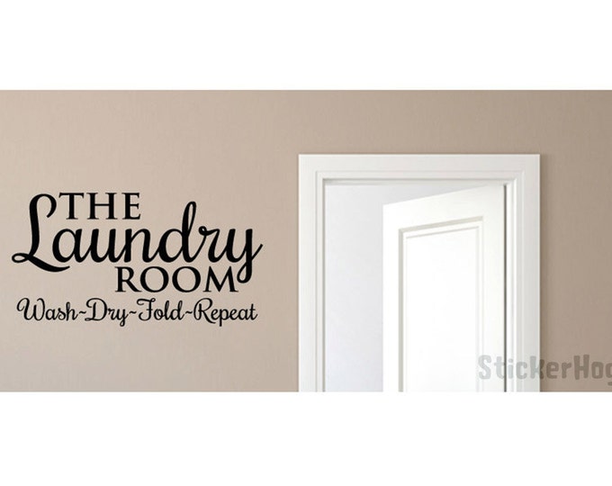 Laundry Room Words Mural Subway Art Vinyl Wall Decal Sticker - Etsy