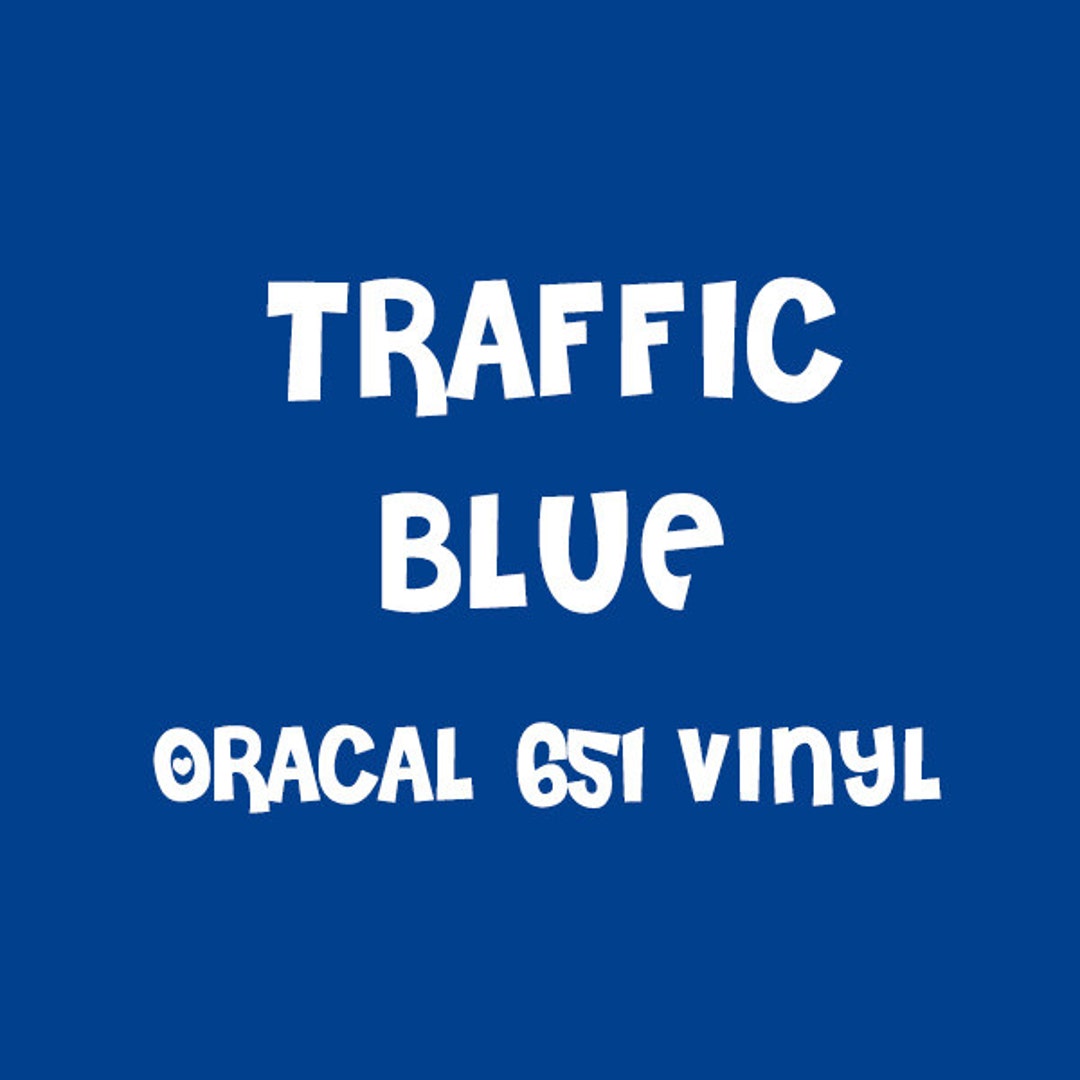 Oracal Traffic Blue Adhesive Vinyl - 651 High Performance Vinyl - Etsy