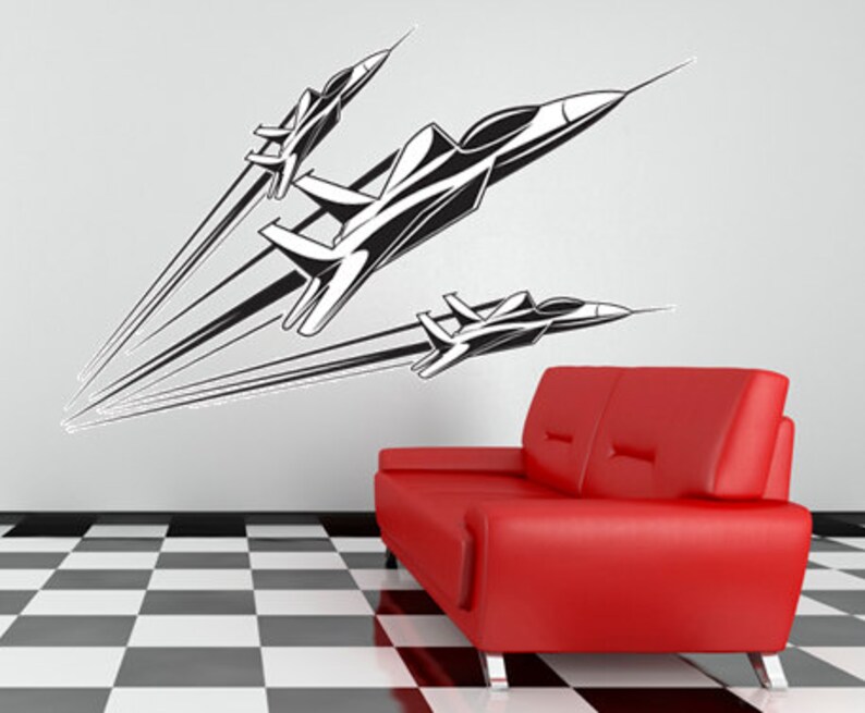 F-15 Military Jet Aviation Wall Decal Vinyl Military Sticker 21x11 ...
