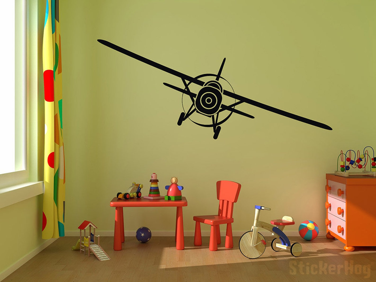 Monoplane Airplane Vinyl Wall Decal Graphics 25x8 - Etsy