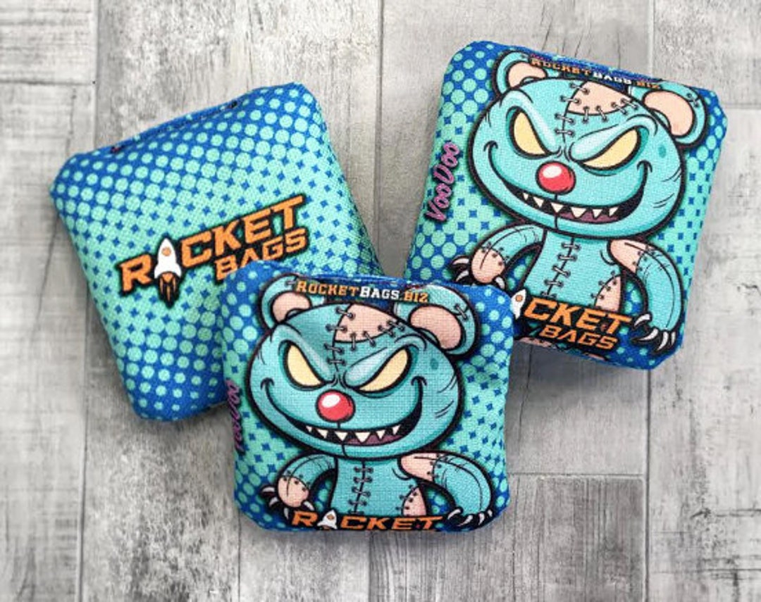 Voodoo "patches" Hybrid Carpet Cornhole Bags ACO Approved - Rocket Bags ...