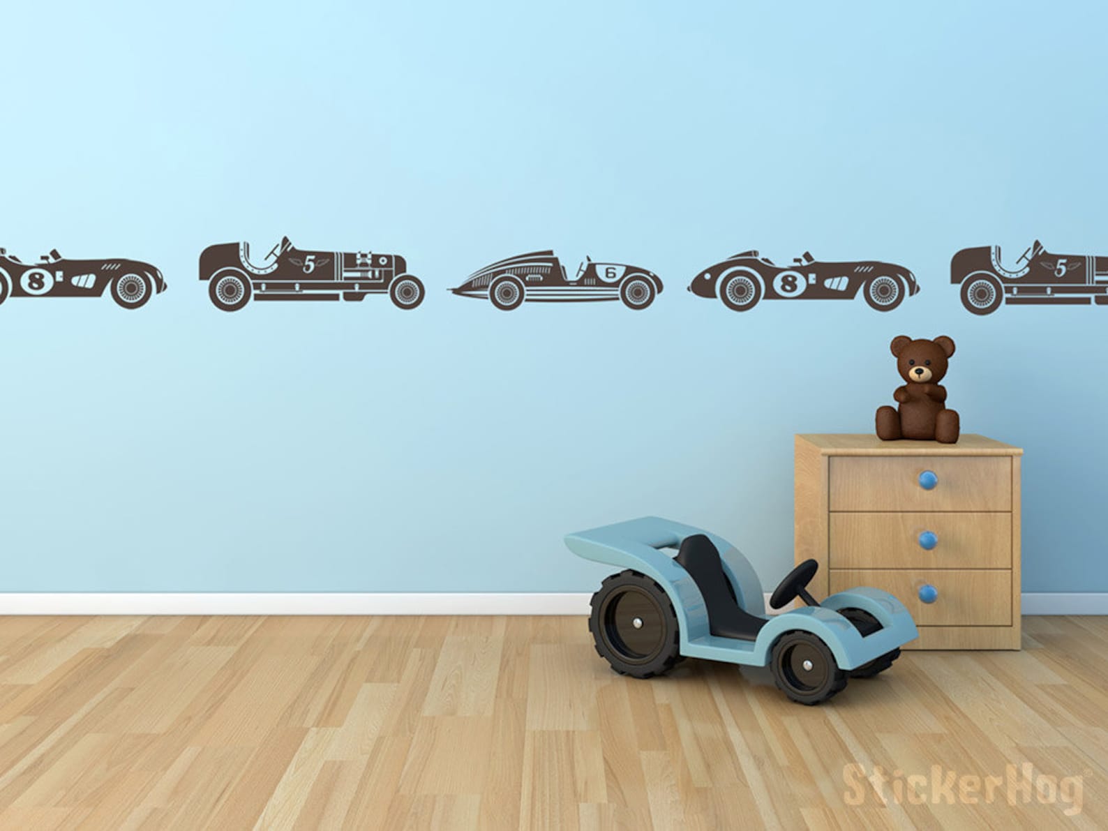 Vintage Race Cars Wall Decal for Boys Border or Childs Room - Etsy