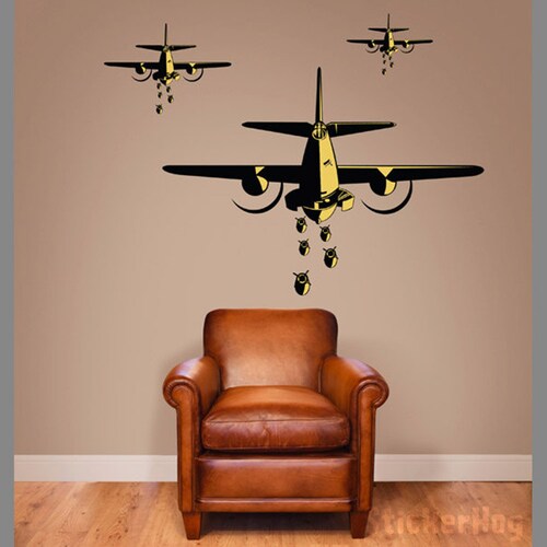 Bombs Away B-17 Bombers World War 2 Airplane Wall Decal Vinyl - Etsy