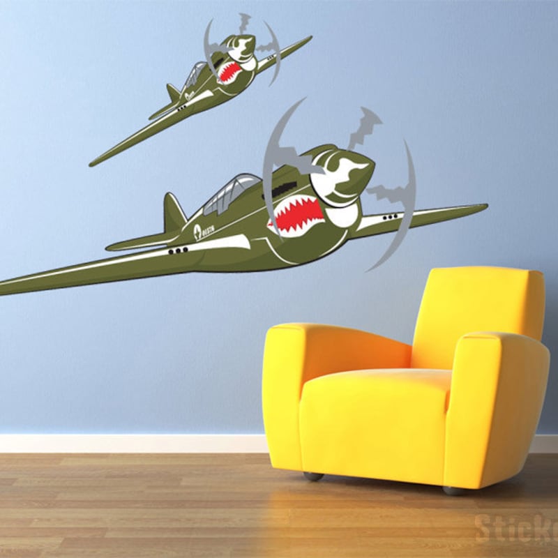 Airplane Wall Decals - Etsy